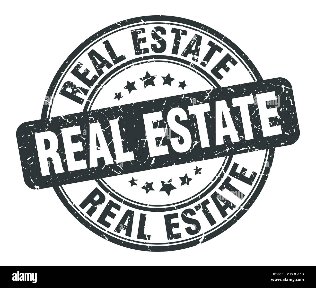 Real estate stamp label Black and White Stock Photos & Images - Alamy