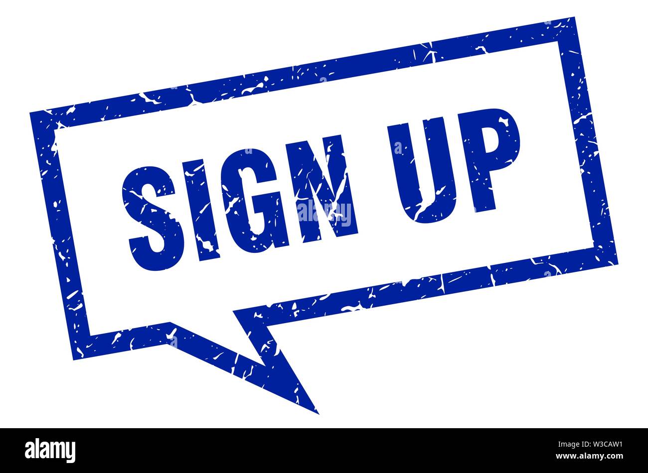 sign up sign. sign up square speech bubble. sign up Stock Vector Image ...