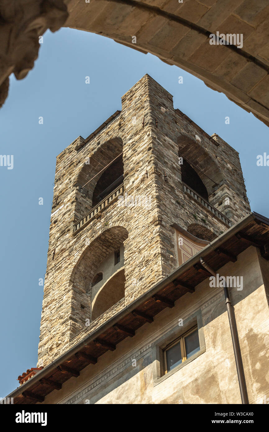 Historic buildings of Bergamo, Italy Stock Photo - Alamy