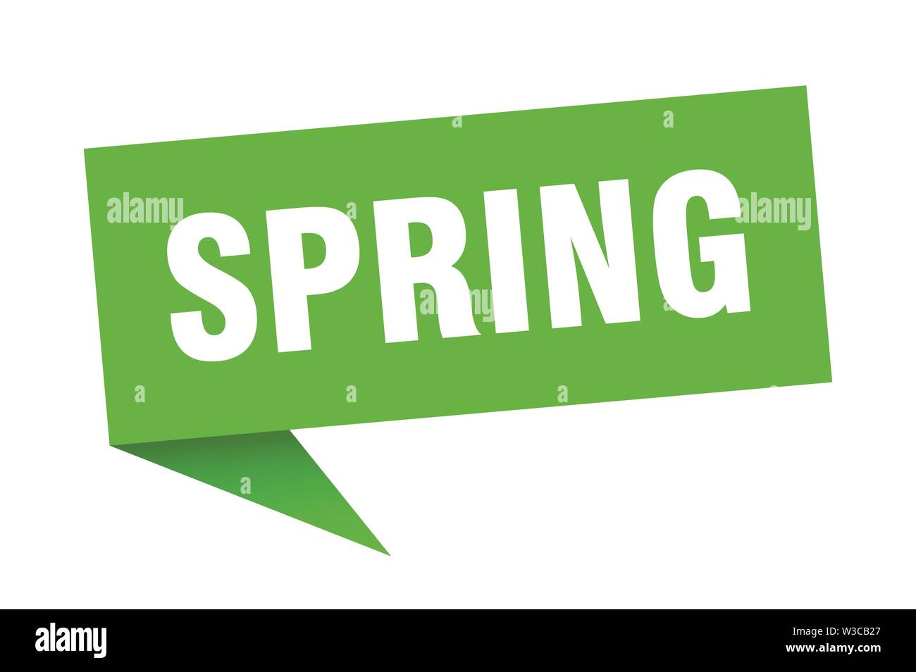 spring speech bubble. spring sign. spring banner Stock Vector Image ...