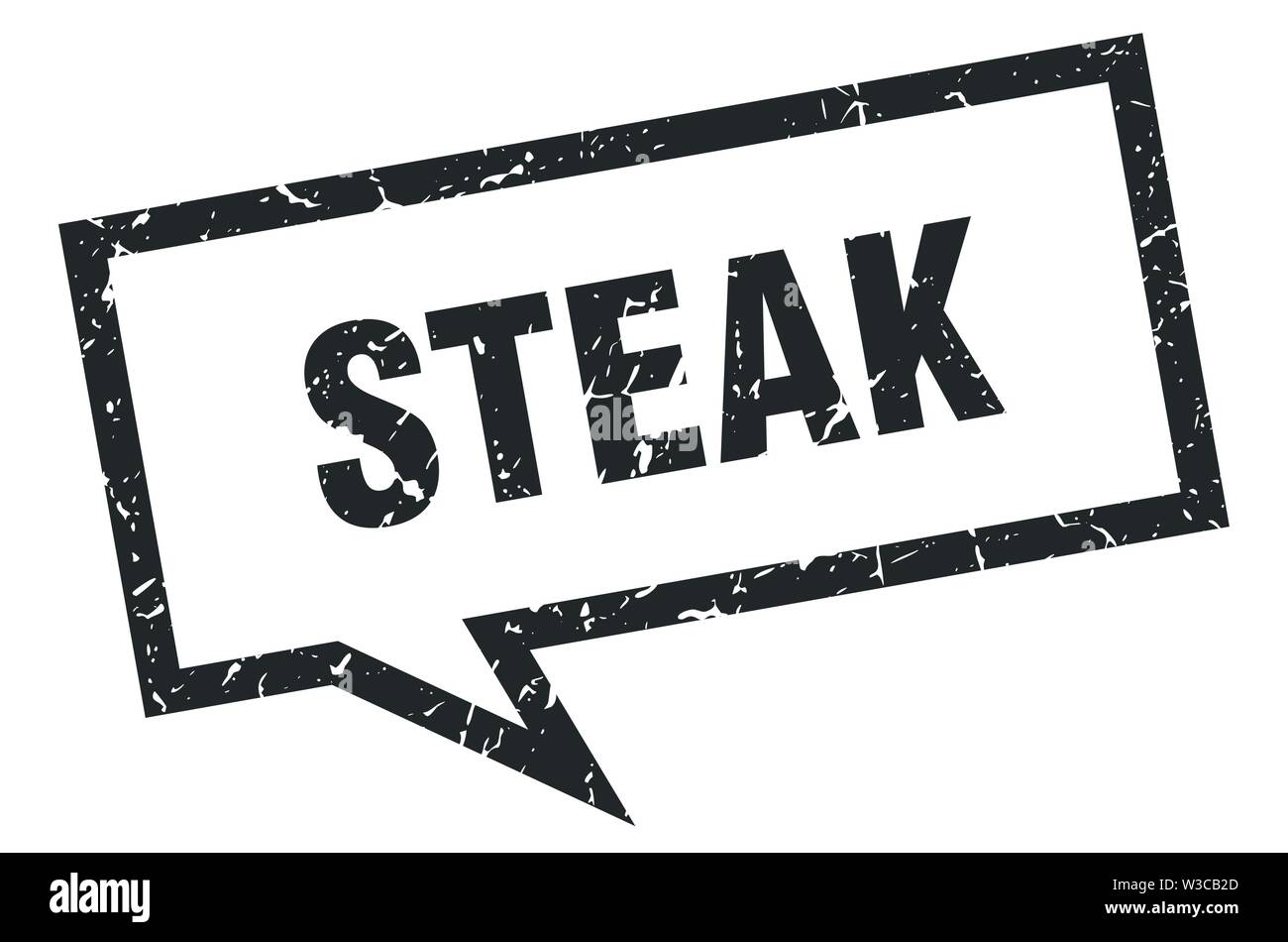 steak sign. steak square speech bubble. steak Stock Vector Image & Art ...