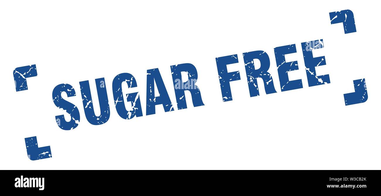 sugar free stamp. sugar free square grunge sign. sugar free Stock ...