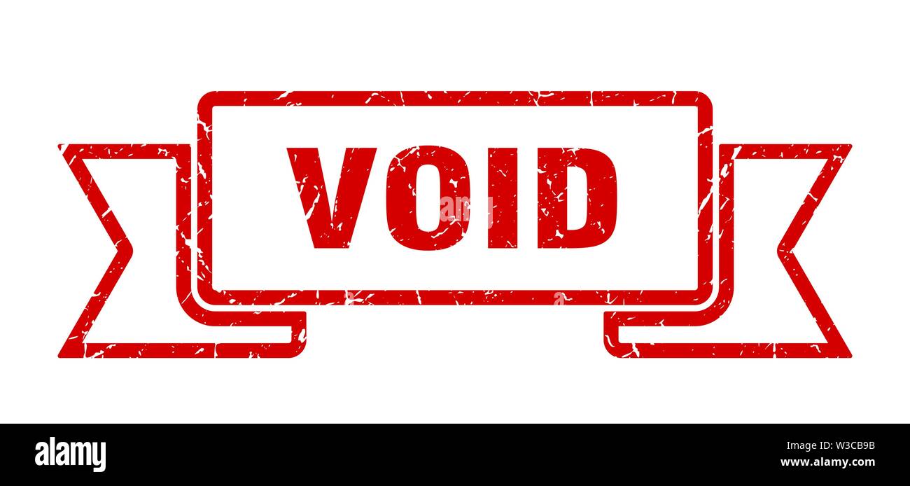 void grunge ribbon. void sign. void banner Stock Vector Image & Art - Alamy
