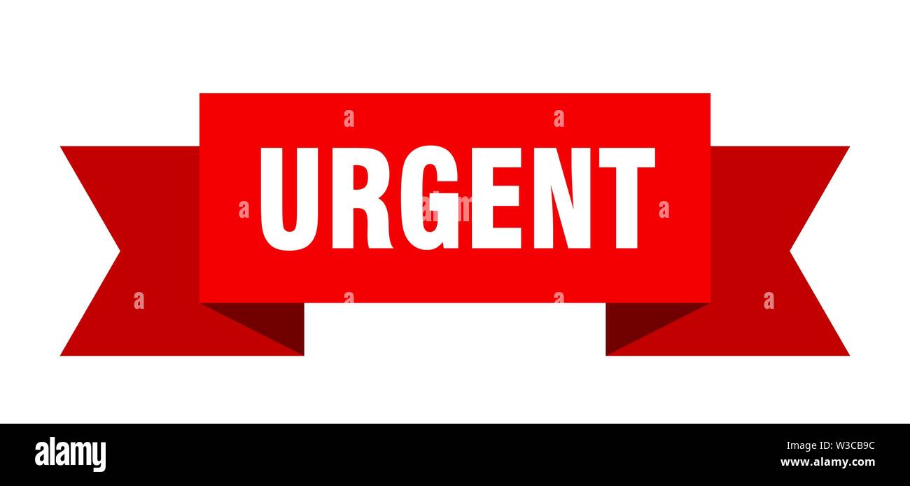 urgent ribbon. urgent isolated sign. urgent banner Stock Vector Image ...