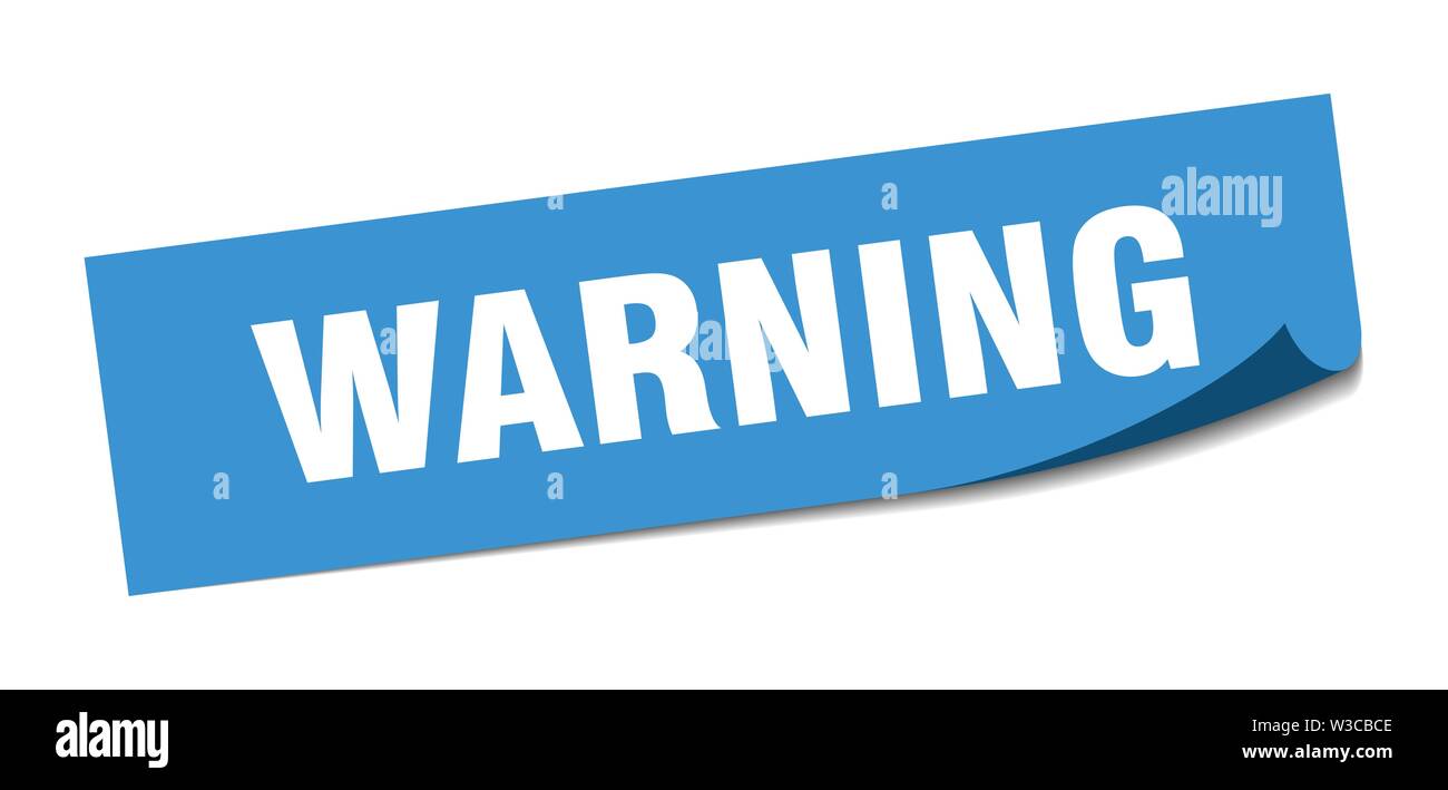 warning sticker. warning square isolated sign. warning Stock Vector ...