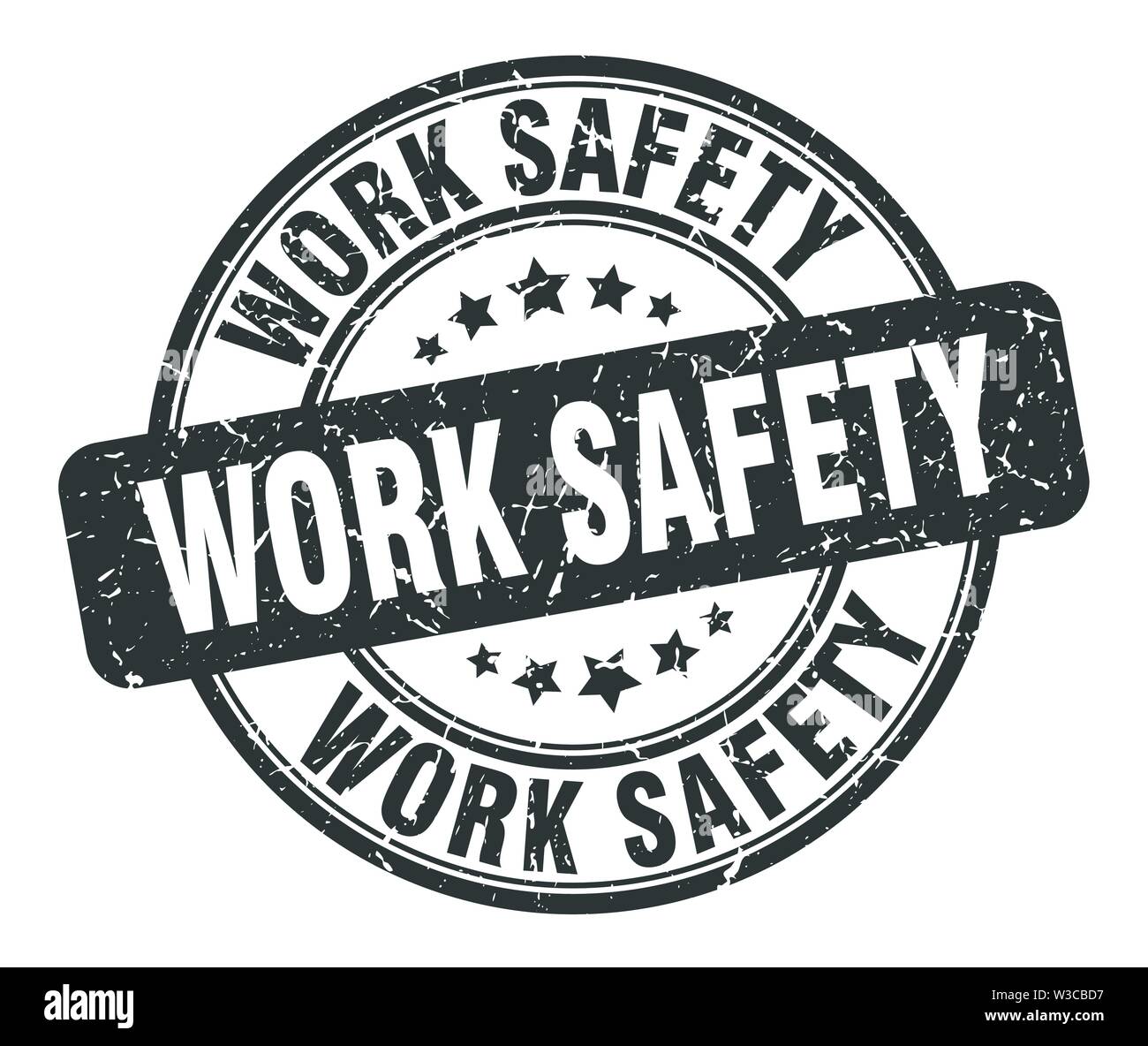 work safety stamp. work safety round grunge sign. work safety Stock ...