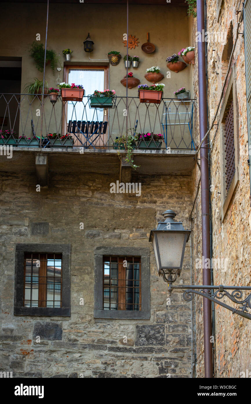 Historic buildings of Bergamo, Italy Stock Photo - Alamy
