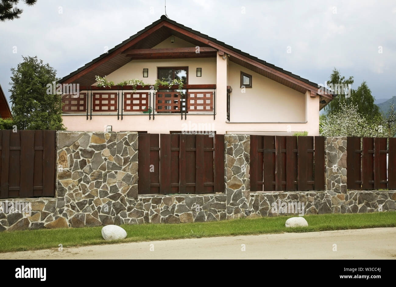 Modern house in Poprad. Slovakia Stock Photo - Alamy