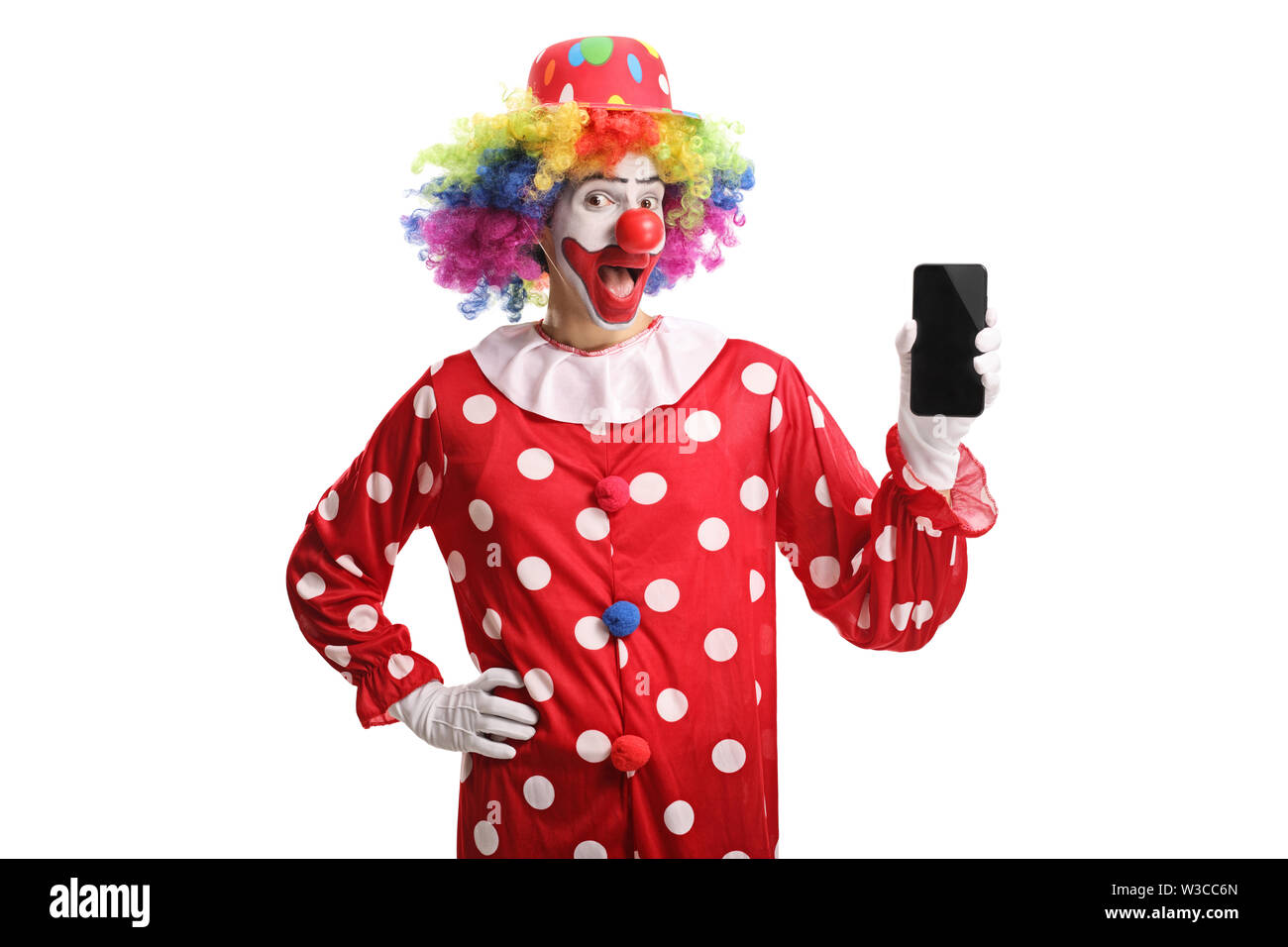 Clown phone hi-res stock photography and images - Alamy