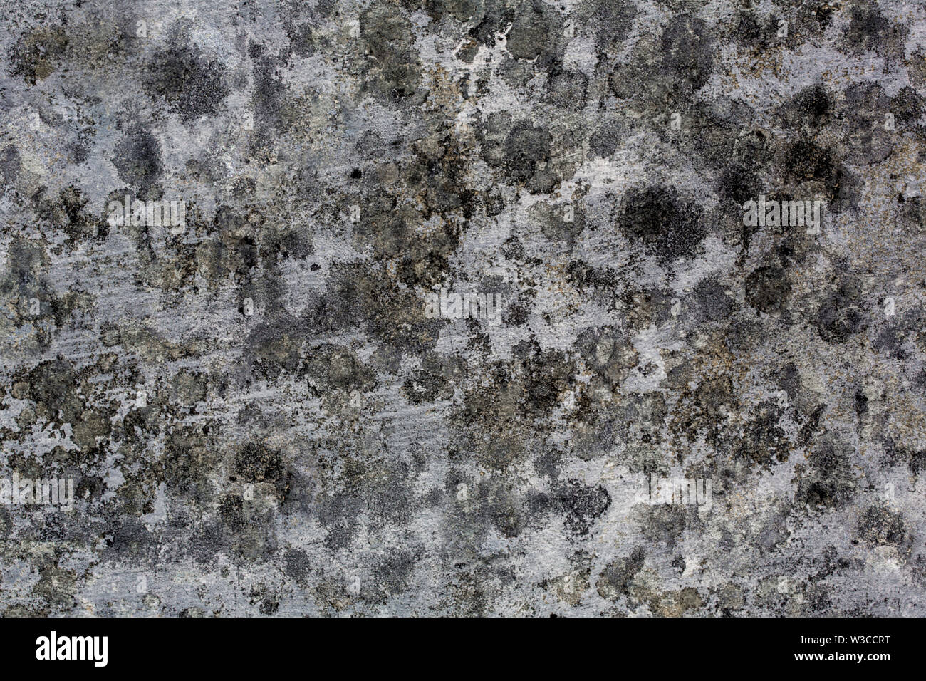 Dirty burnt gray wall detail with dominantly black and white colors as ...