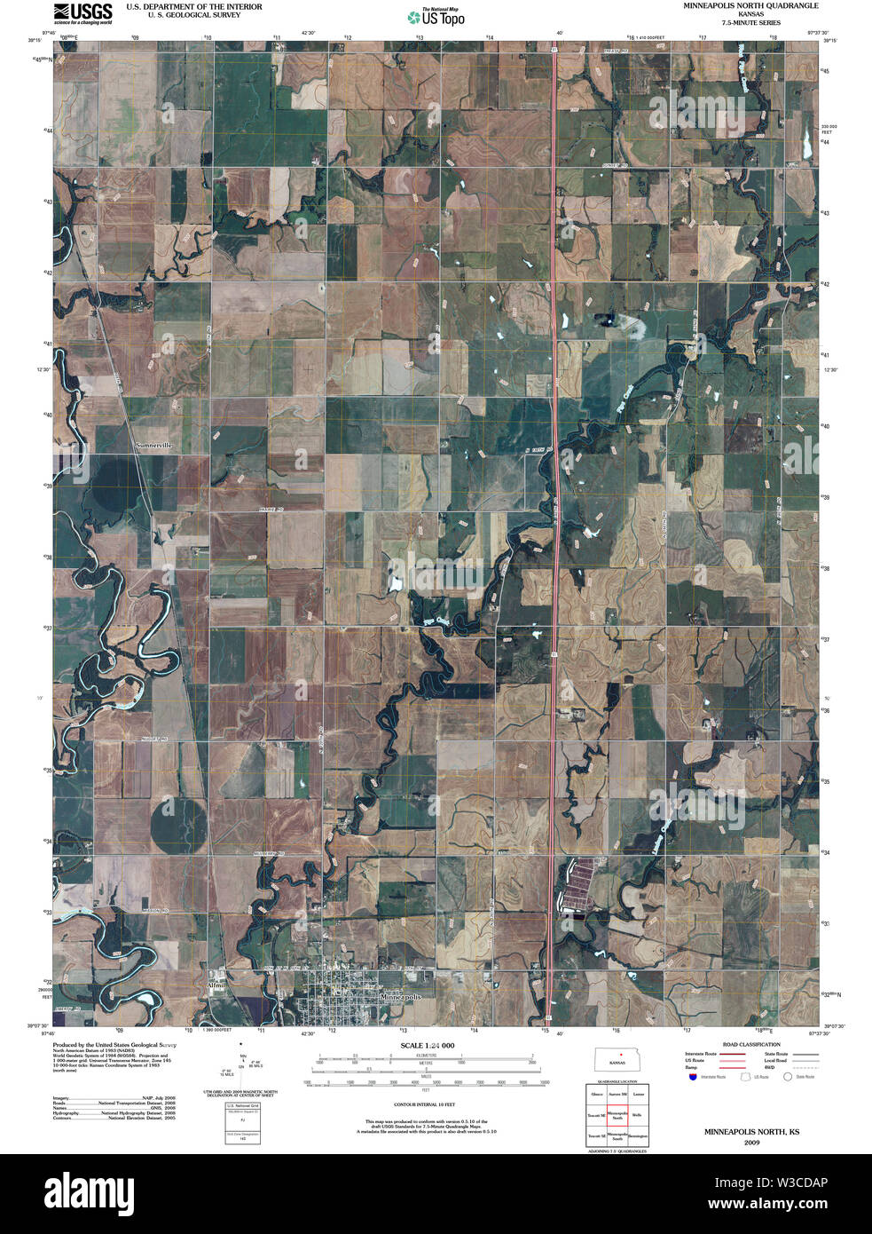 Map of minneapolis Cut Out Stock Images & Pictures - Alamy