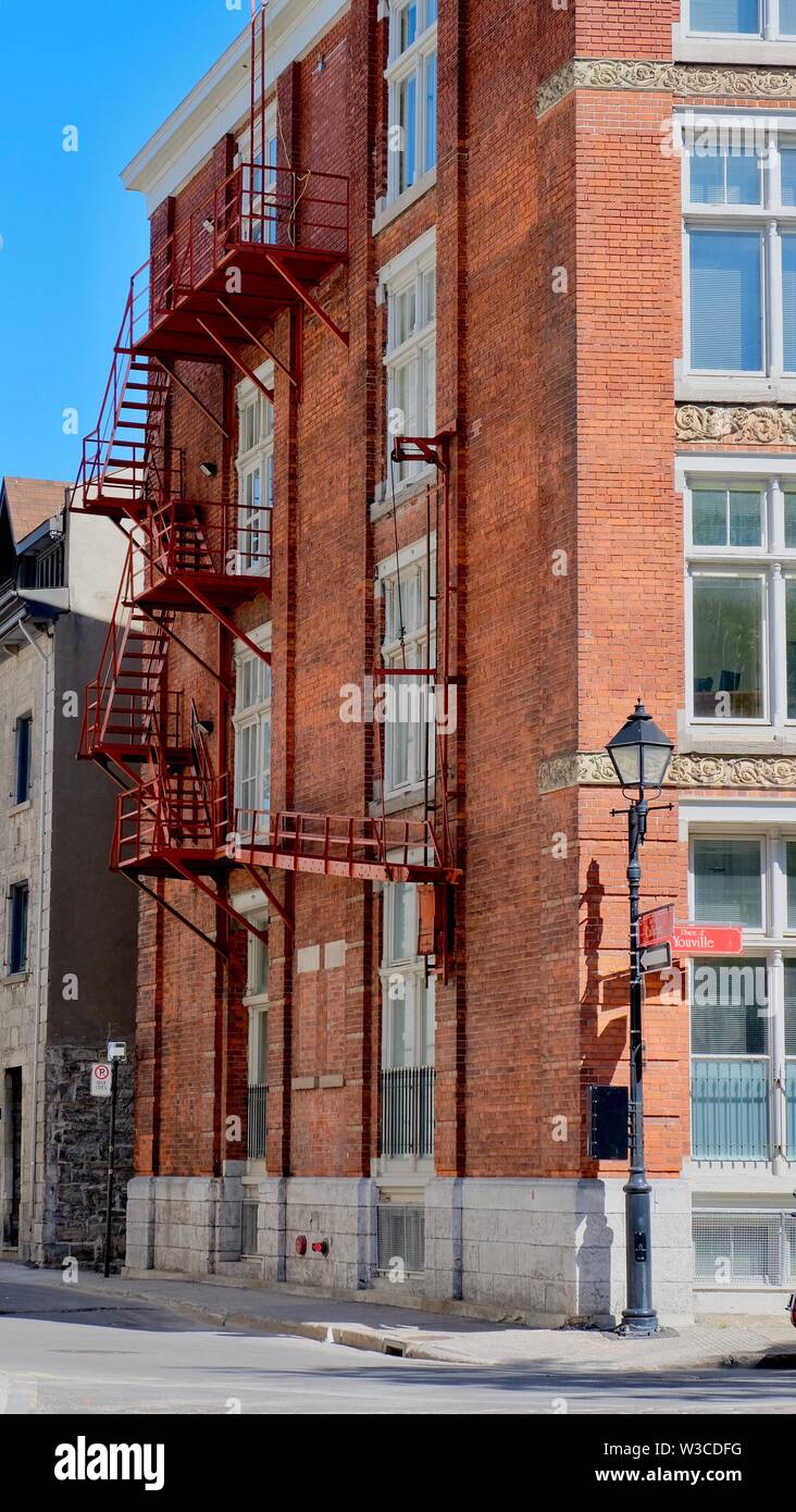 brick building in Montreal Stock Photo - Alamy
