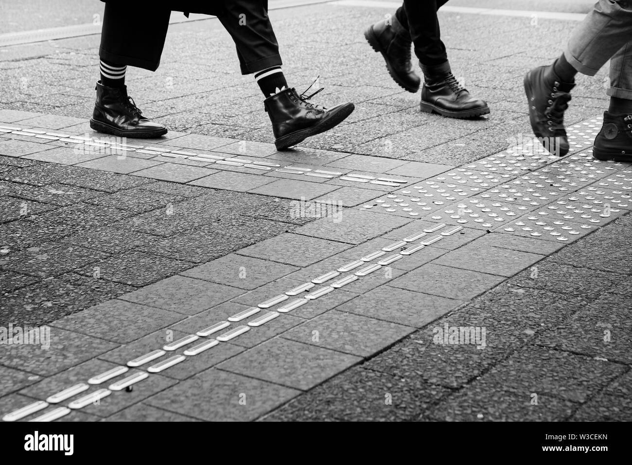 Lines of the street, walk your way Stock Photo - Alamy