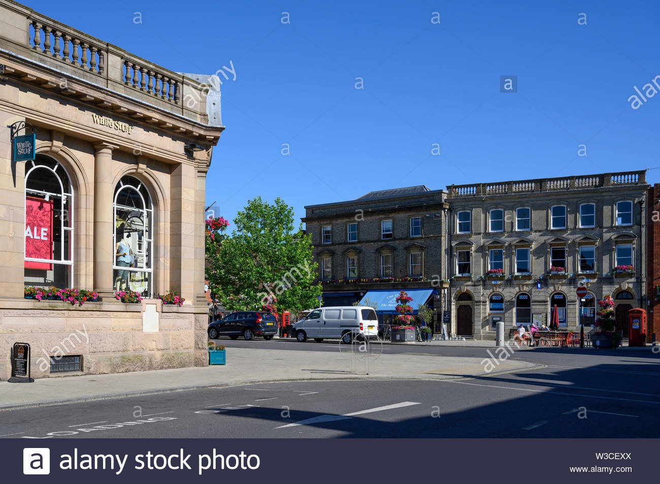 Wimborne Minster Town Centre Britain High Resolution Stock Photography ...