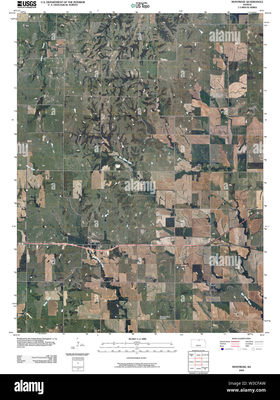 Map of montrose hi-res stock photography and images - Alamy