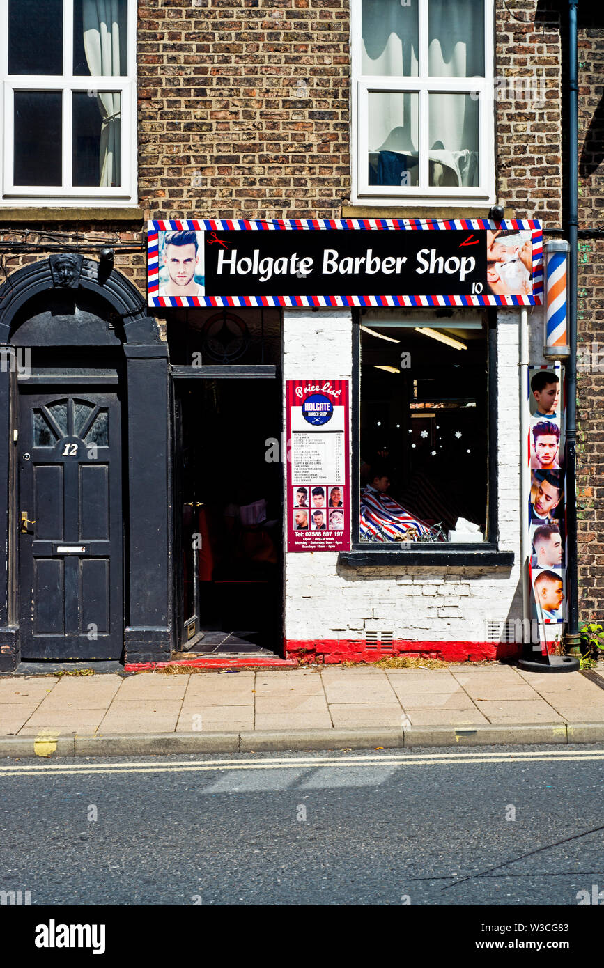 Holgate Barber shop, Holgate, York, England Stock Photo - Alamy