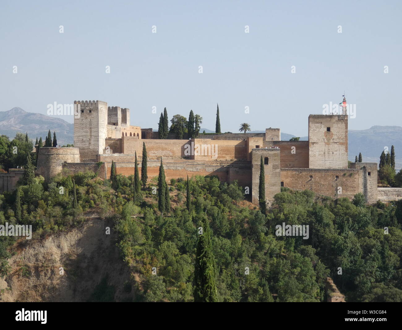Views of Alhambra from the San Nicolás viewpoint, Granada, Spain Stock ...