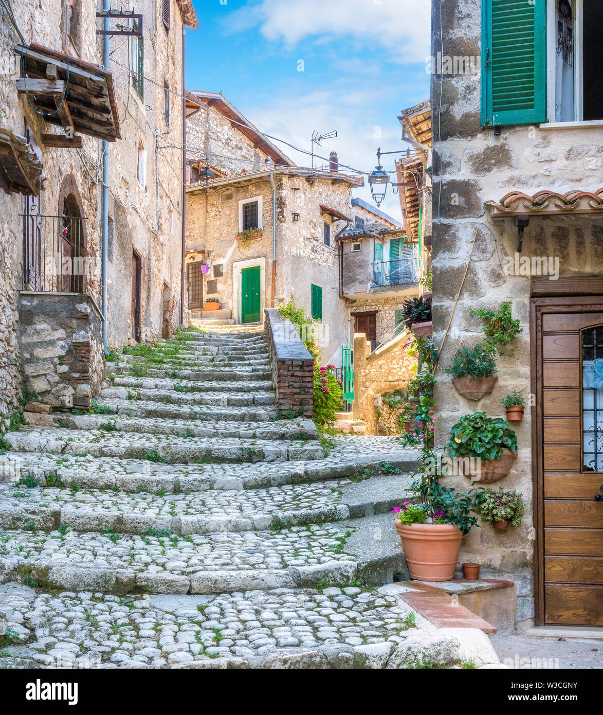 Scenic sight in Artena, old rural village in Rome Province, Latium ...