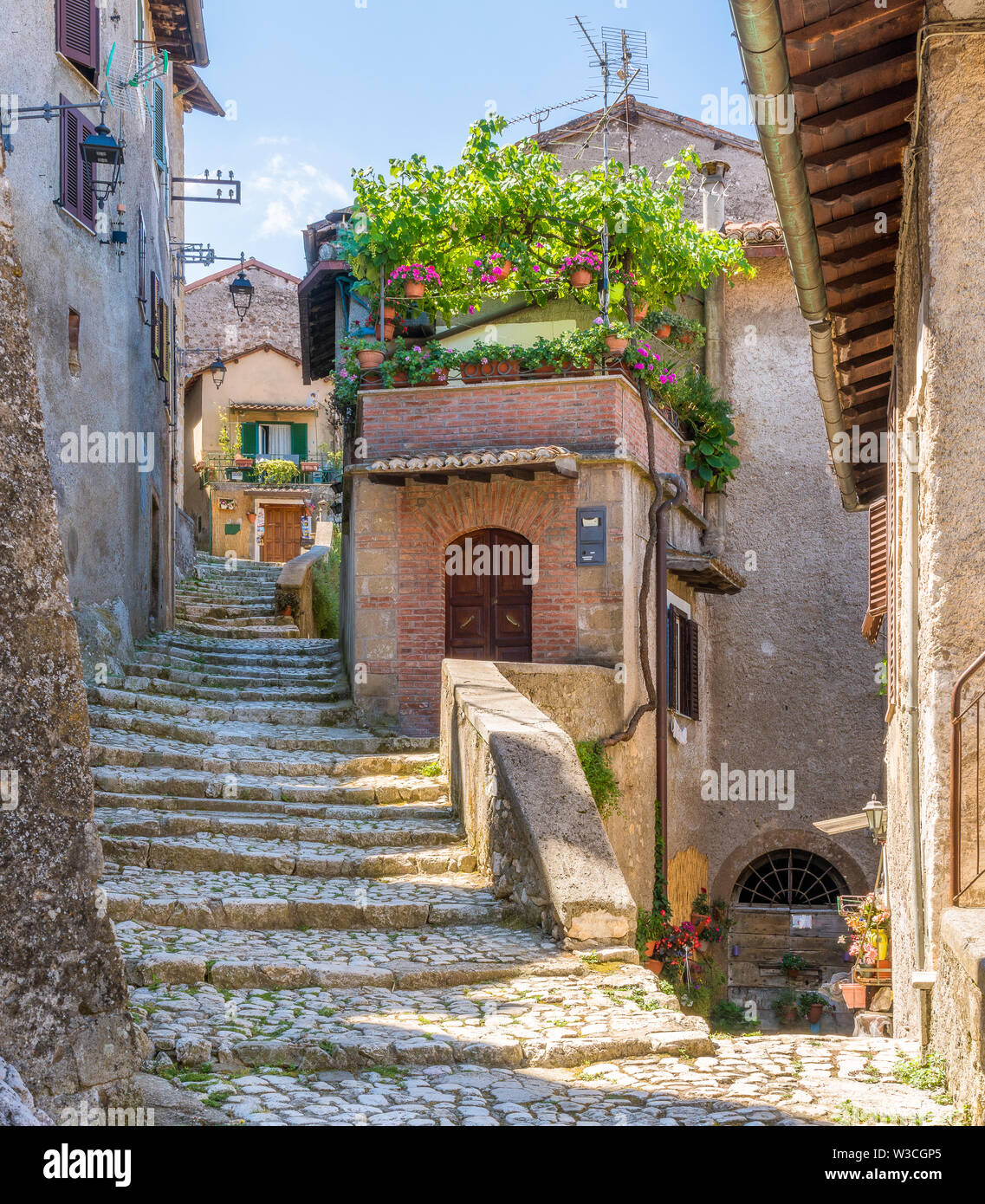 Scenic sight in Artena, old rural village in Rome Province, Latium ...