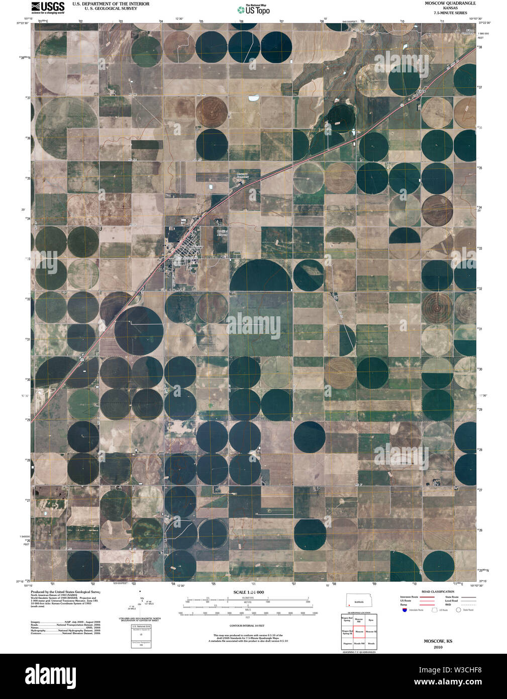 Moscow kansas map hi-res stock photography and images - Alamy