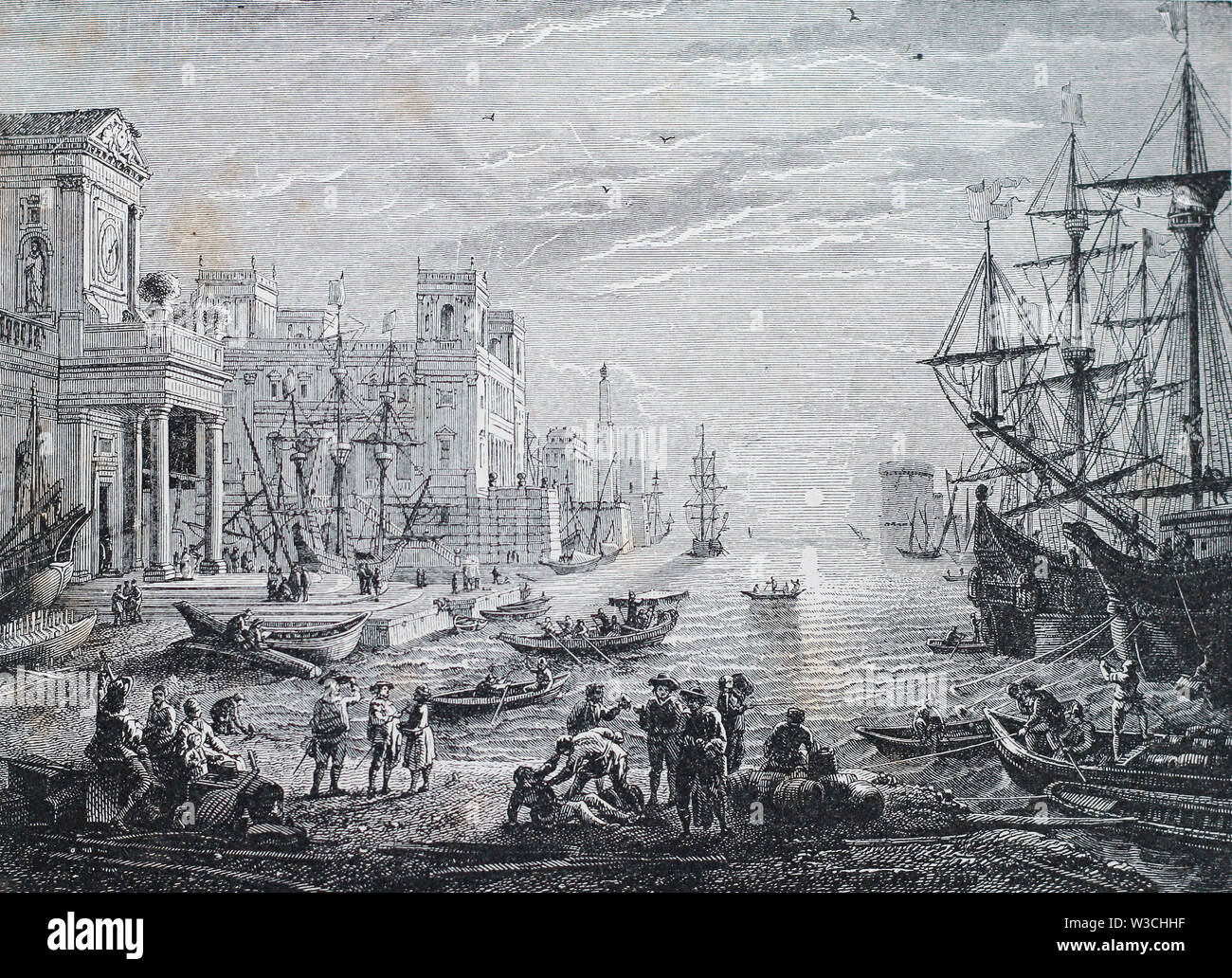 Claude lorrain port hi-res stock photography and images - Alamy