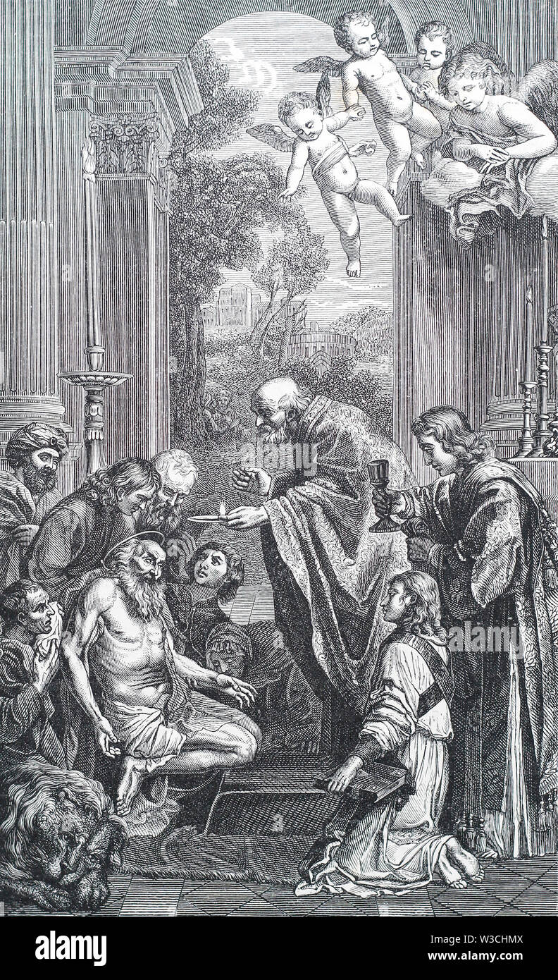 The Last Sacrament of St. Jerome by Domenichino (Domenico Zampieri ...