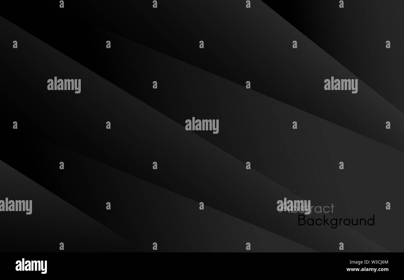 Dark background. Abstract black layers. Modern geometric design. Simple ...