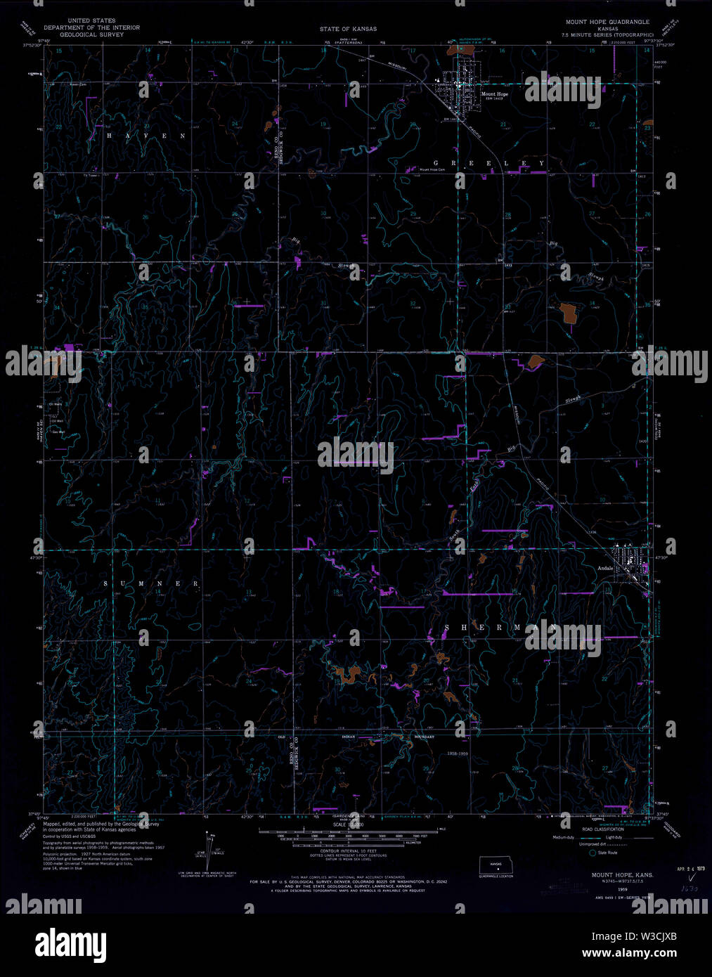 Map of mount hope hi-res stock photography and images - Alamy