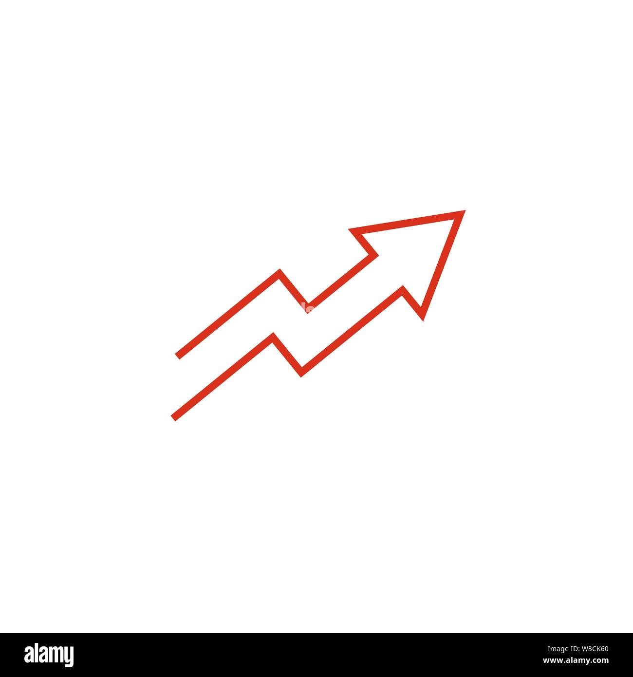 Thin Arrows Pointing Up