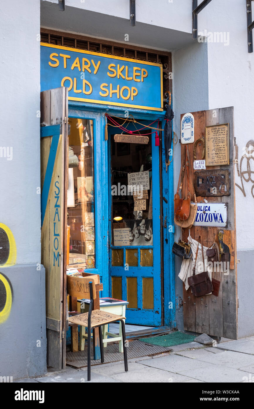 Small shop catering to tourists, selling Judaica and vintage items of ...