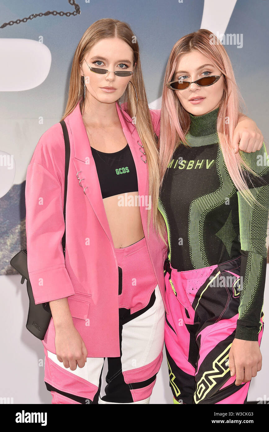 HOLLYWOOD, CA - JULY 13: Ruby Carr and Natalia Panzarella of Bahari ...