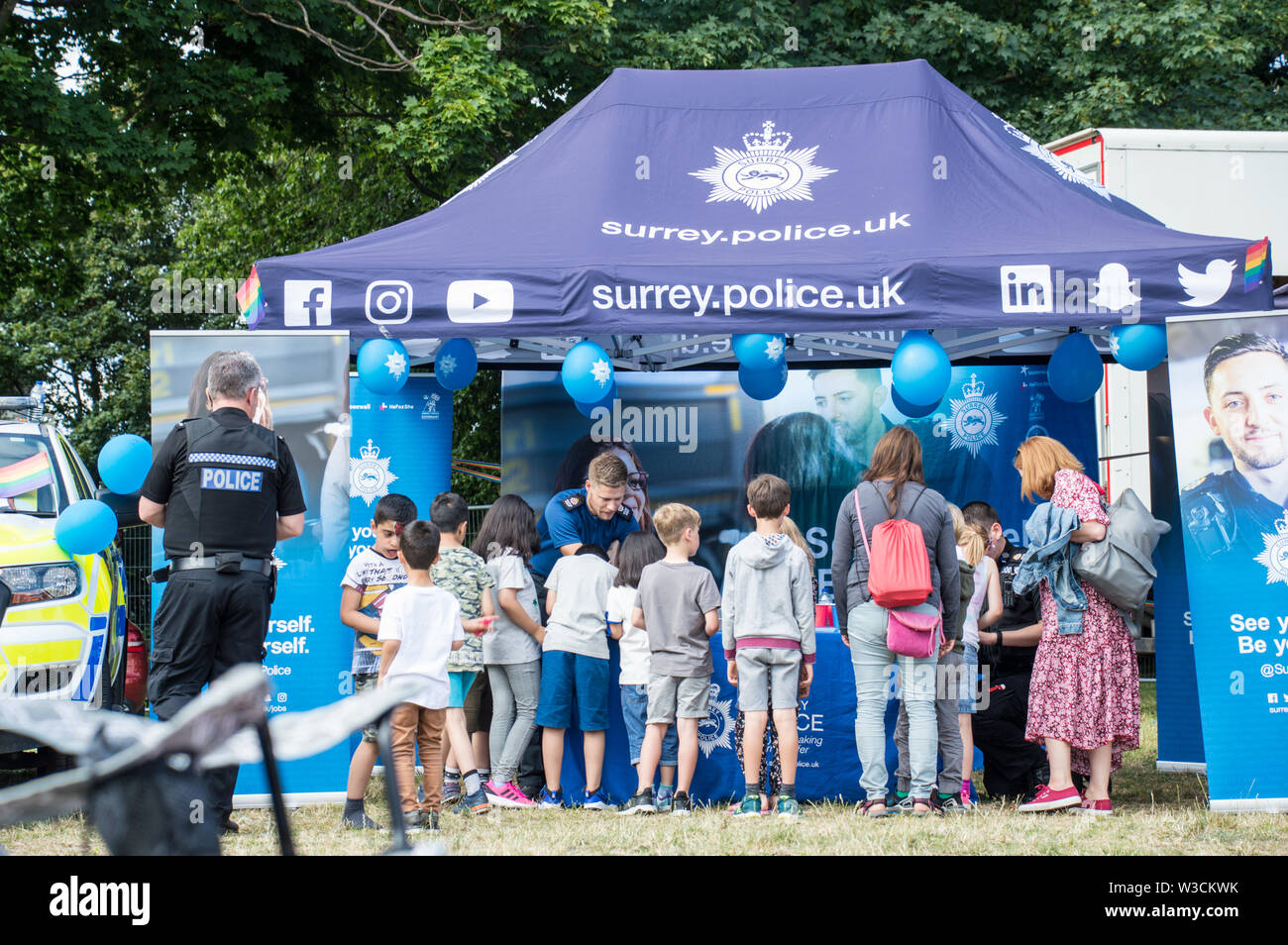 Surrey Police stall in Croydon Mela where Childrens understand about ...