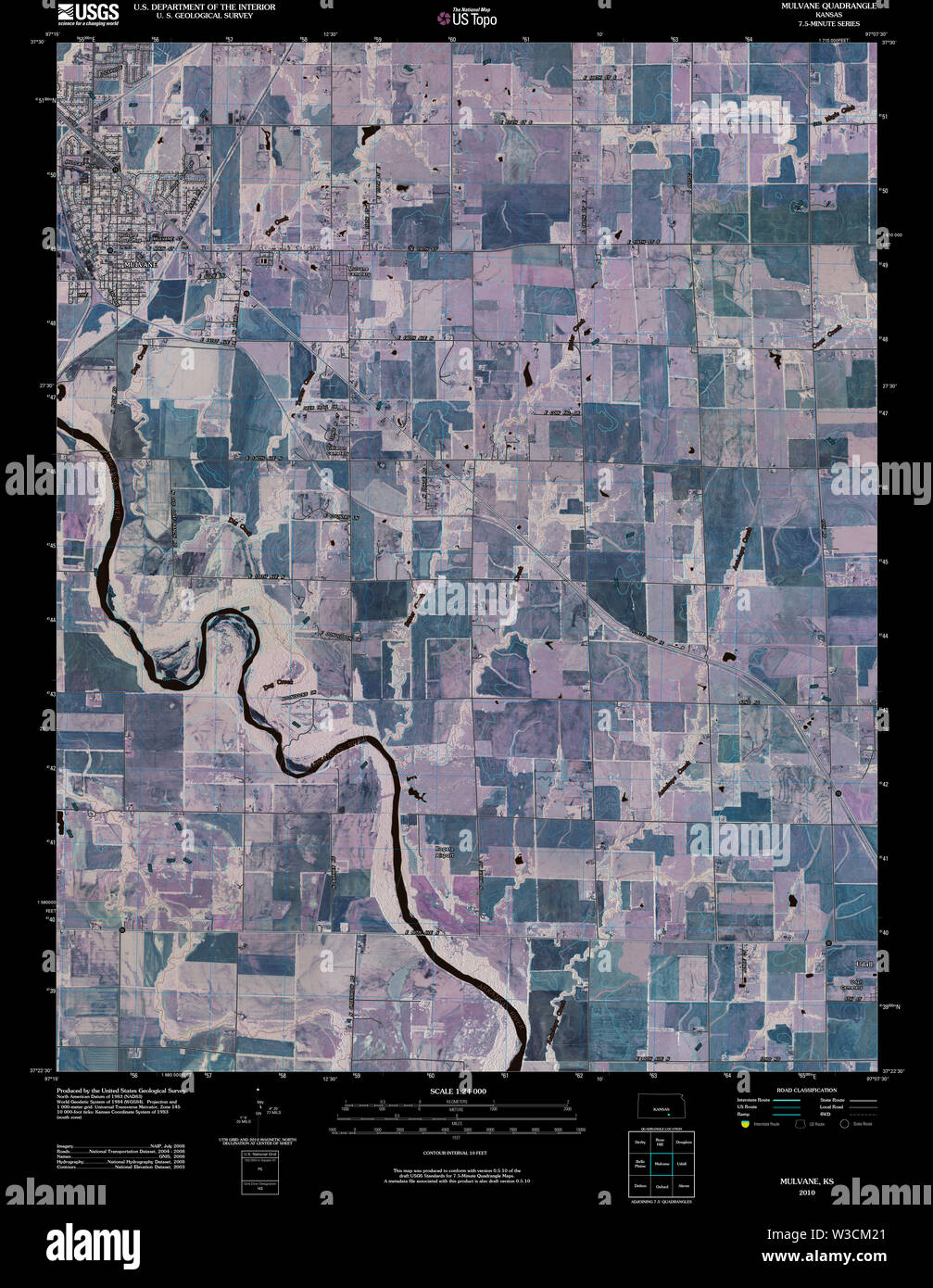 Mulvane kansas map hi-res stock photography and images - Alamy