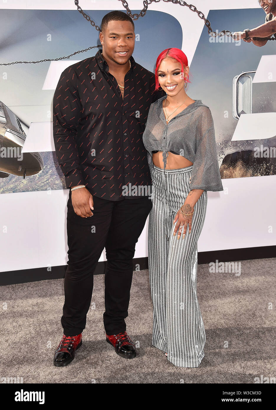 HOLLYWOOD, CA - JULY 13: Daron Payne (L) and Yaunna Taylor attend the ...