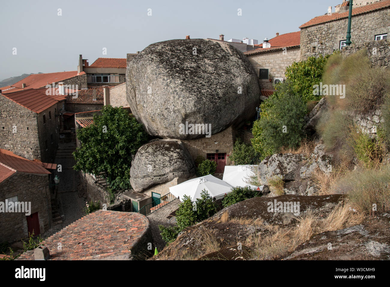 A panoramic view of the stone cut historical houses built in between ...