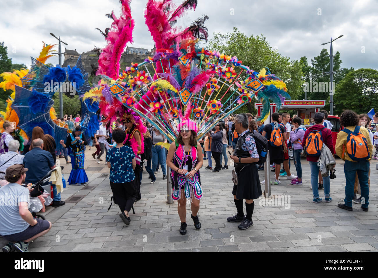 Edinburgh, Scotland, UK. 14th July, 2019. Performers in the Edinburgh ...