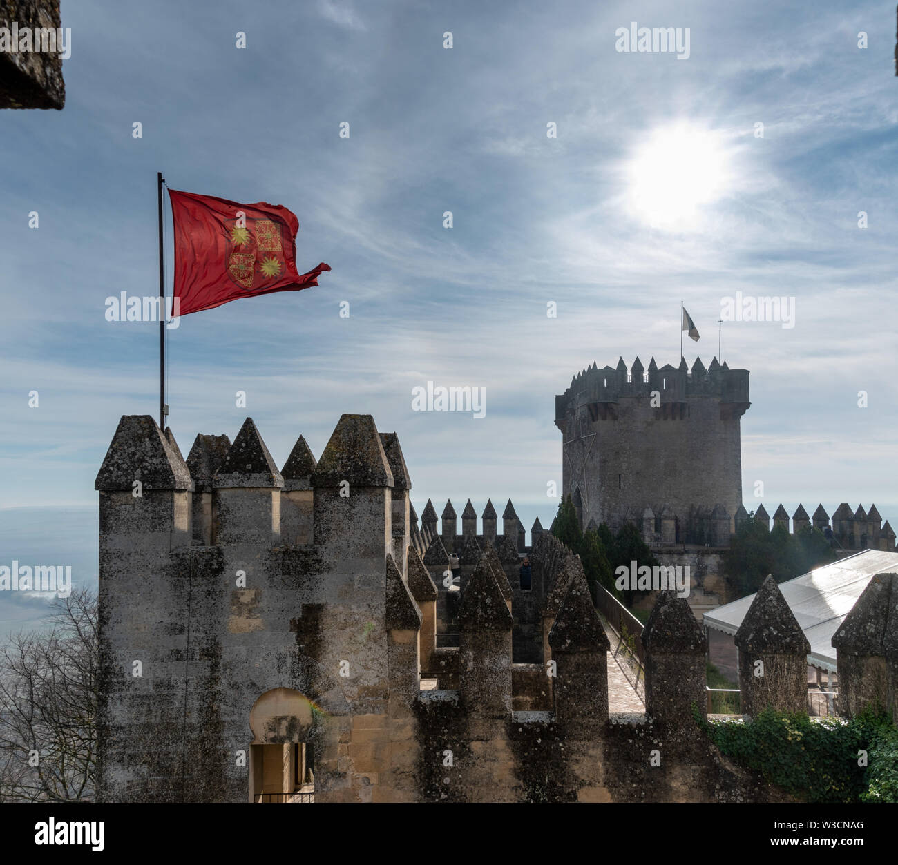 The Castle of Almodóvar del Río, a restored castle near Cordoba, Spain ...