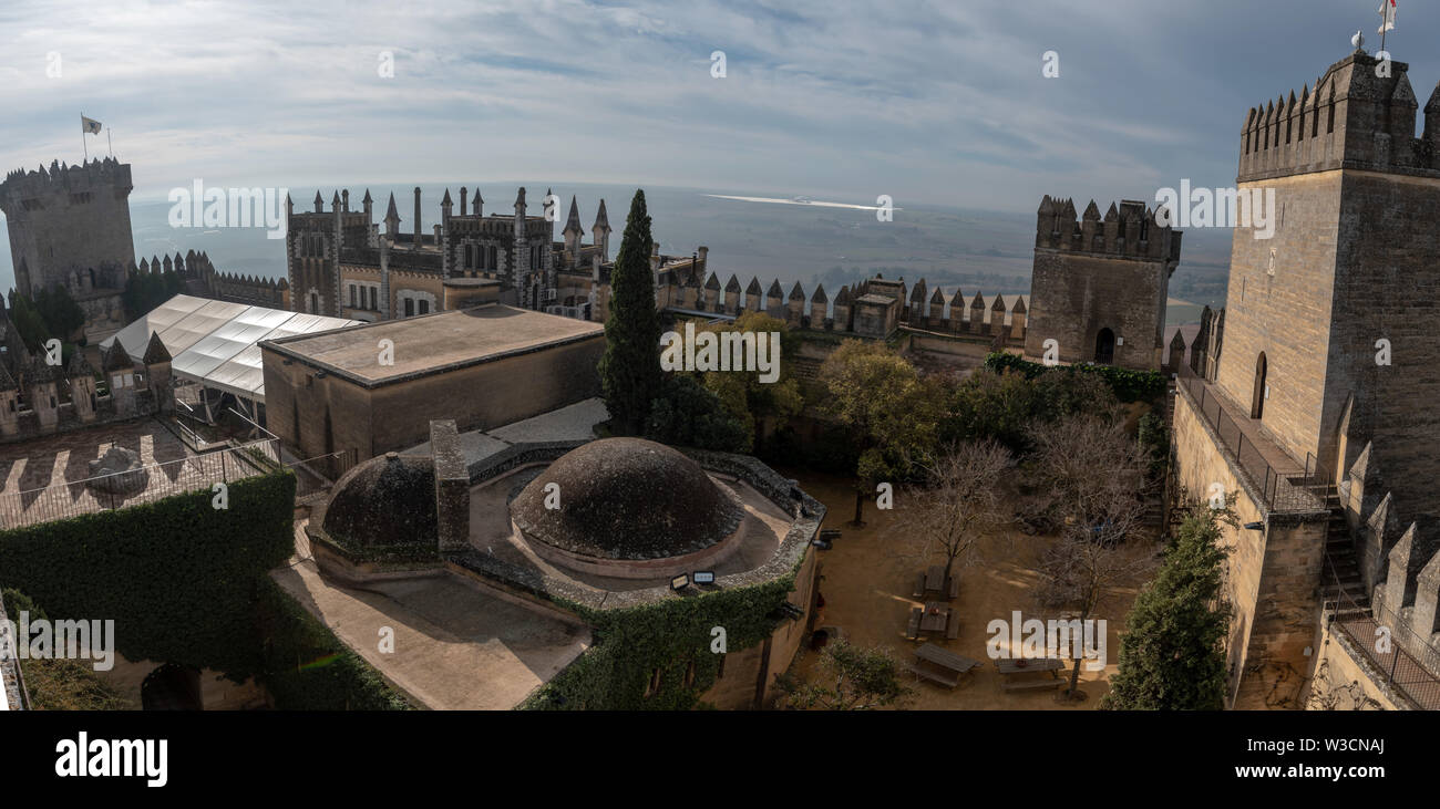 The Castle of Almodóvar del Río, a restored castle near Cordoba, Spain ...