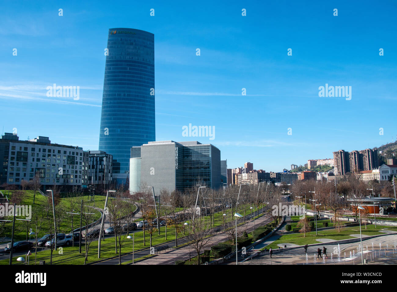Bilbao cityscape iberdrola tower hi-res stock photography and images ...