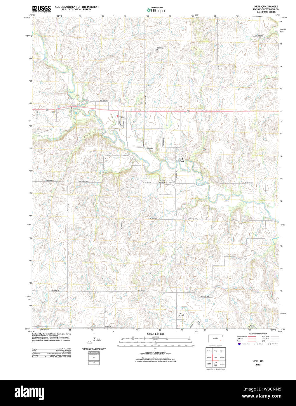Ks map Cut Out Stock Images & Pictures - Alamy