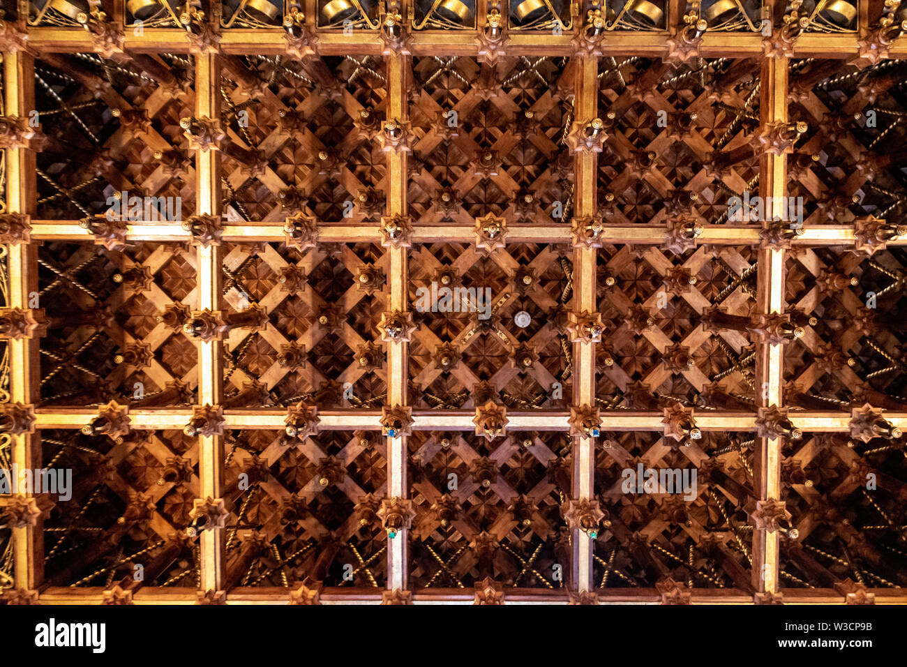 Carved wooden ceiling hi-res stock photography and images - Alamy