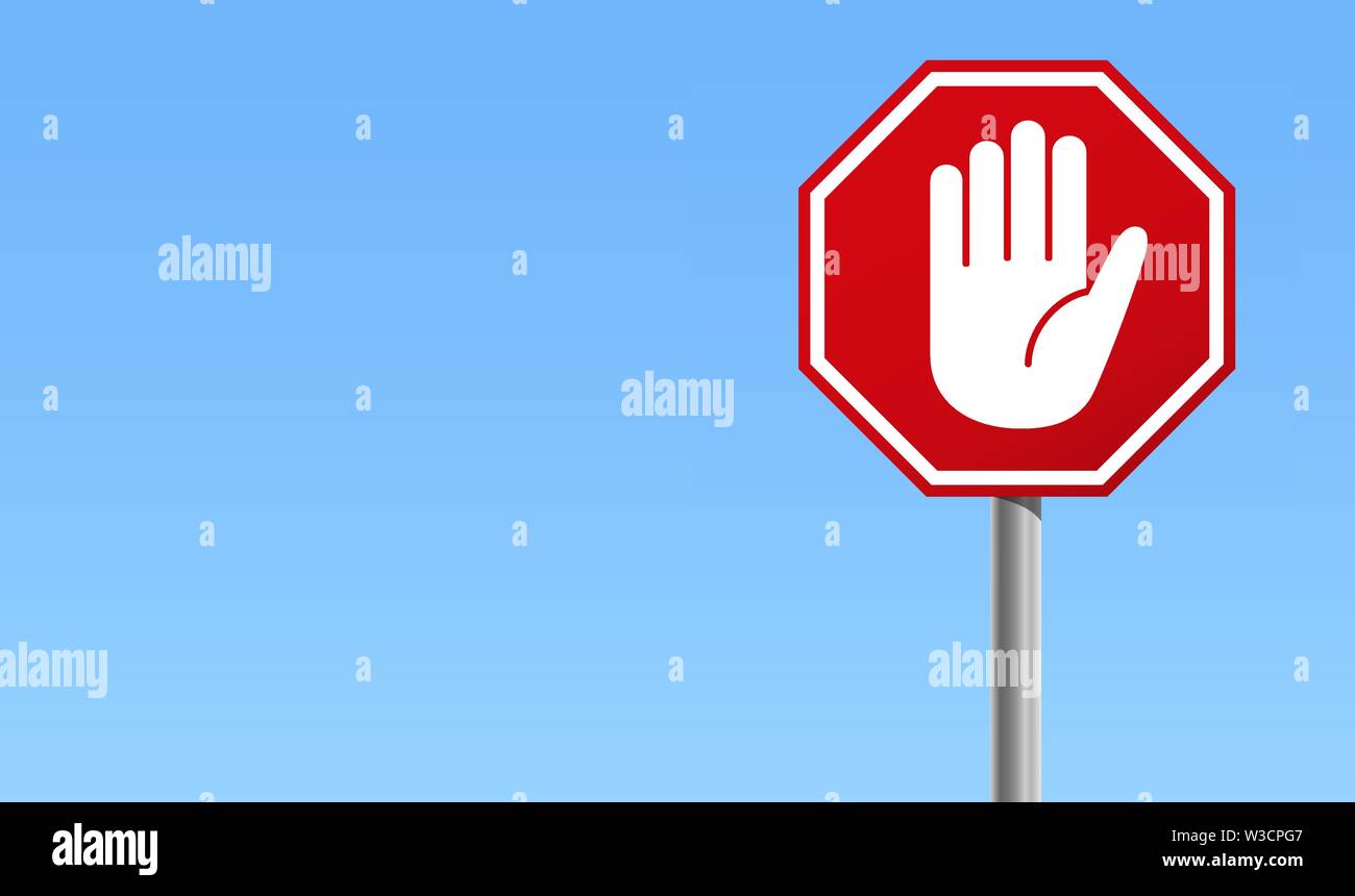 Traffic signs hand Stock Vector Images - Alamy