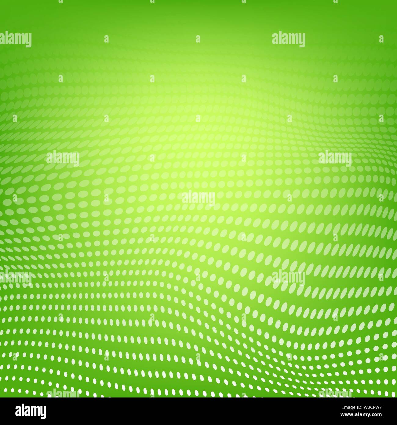 Polygonal Space. Low Poly Green Background with Connecting Dot. Big ...