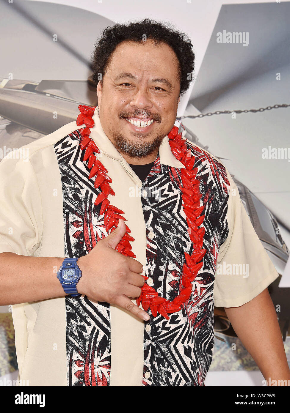 HOLLYWOOD, CA - JULY 13: Kelemete Misipeka attends the Premiere Of ...