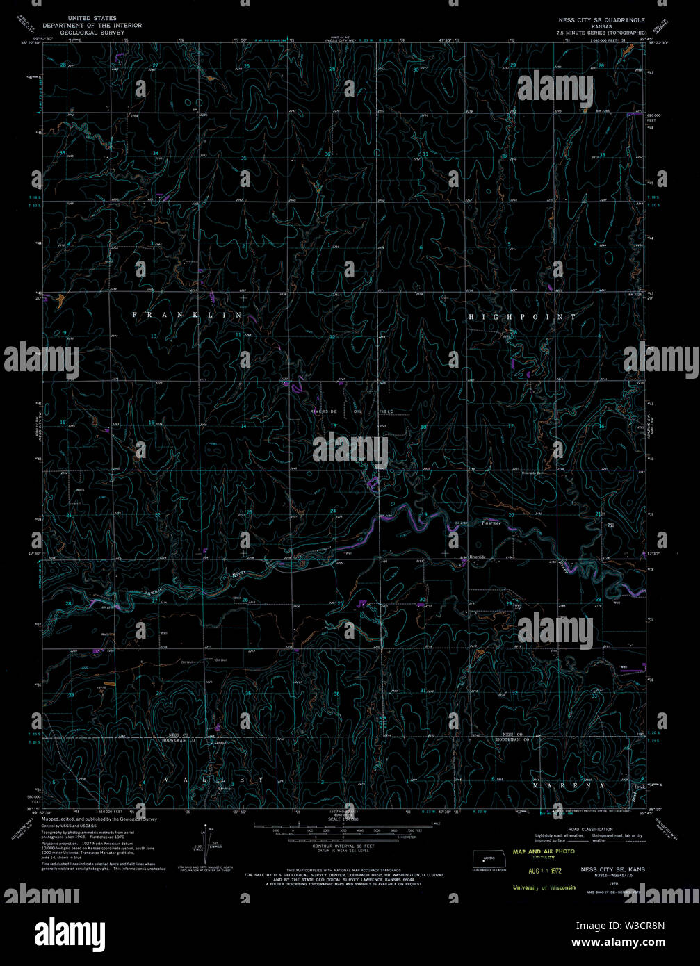 Map of ness city hi-res stock photography and images - Alamy