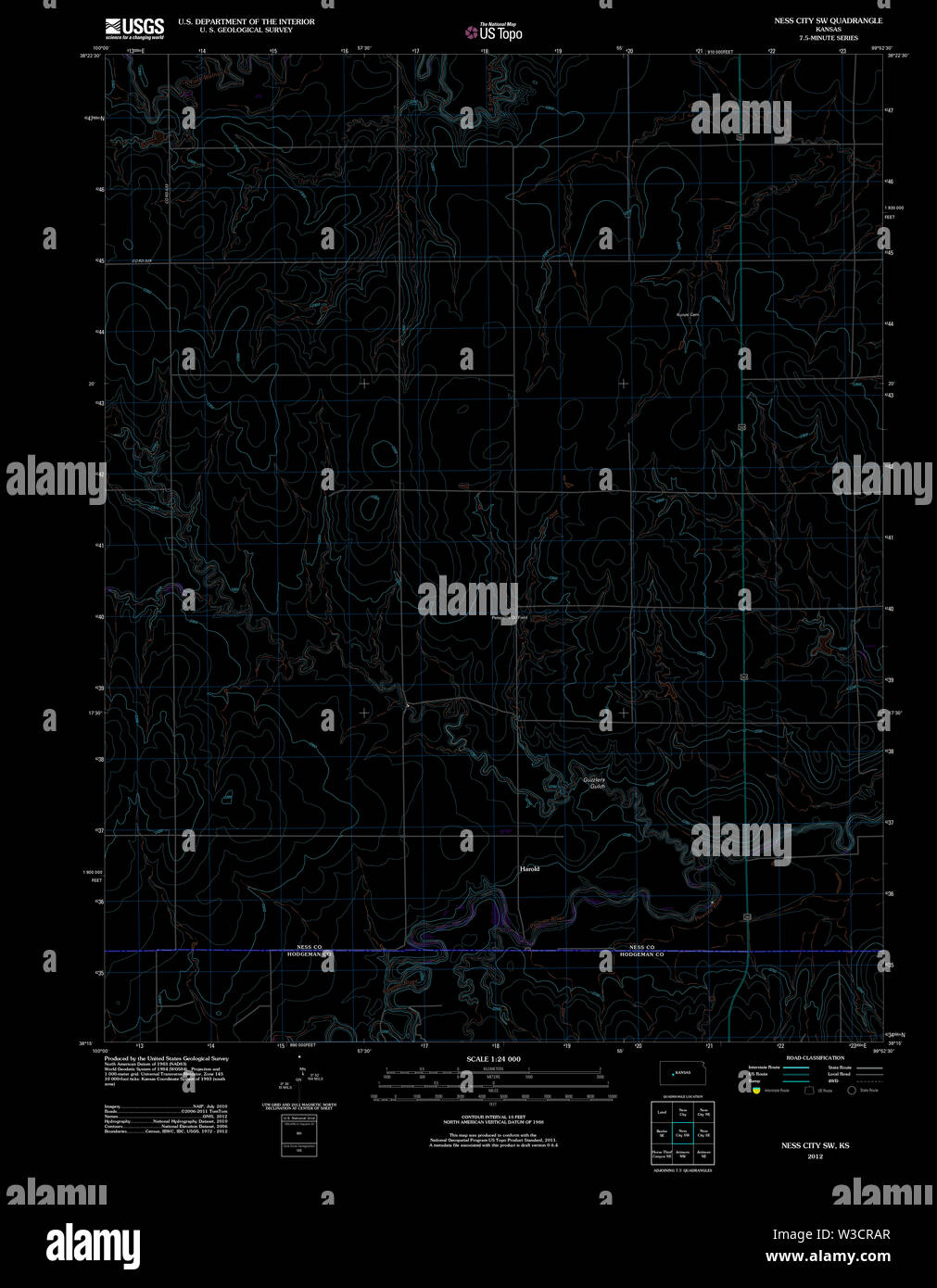 Map of ness city hi-res stock photography and images - Alamy