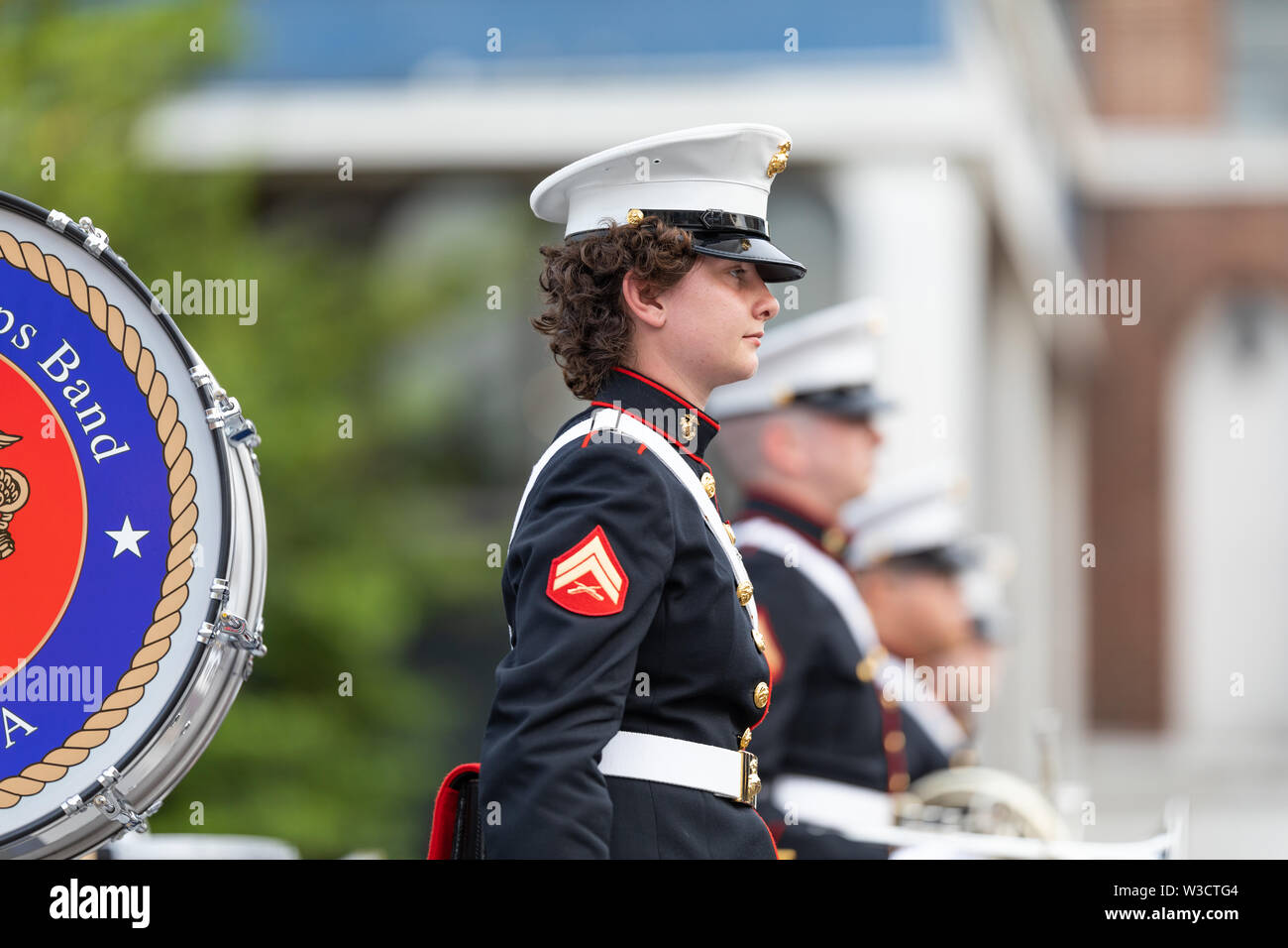 Louisville, Kentucky, USA - May 2, 2019: The Pegasus Parade, Members of ...