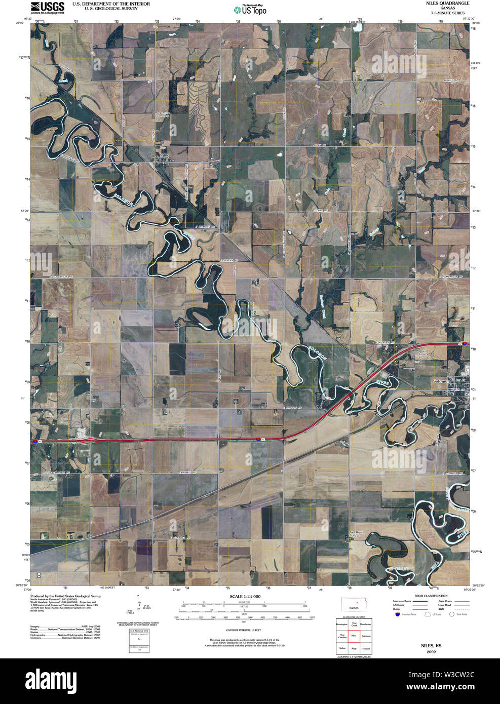 Map of niles hi-res stock photography and images - Alamy