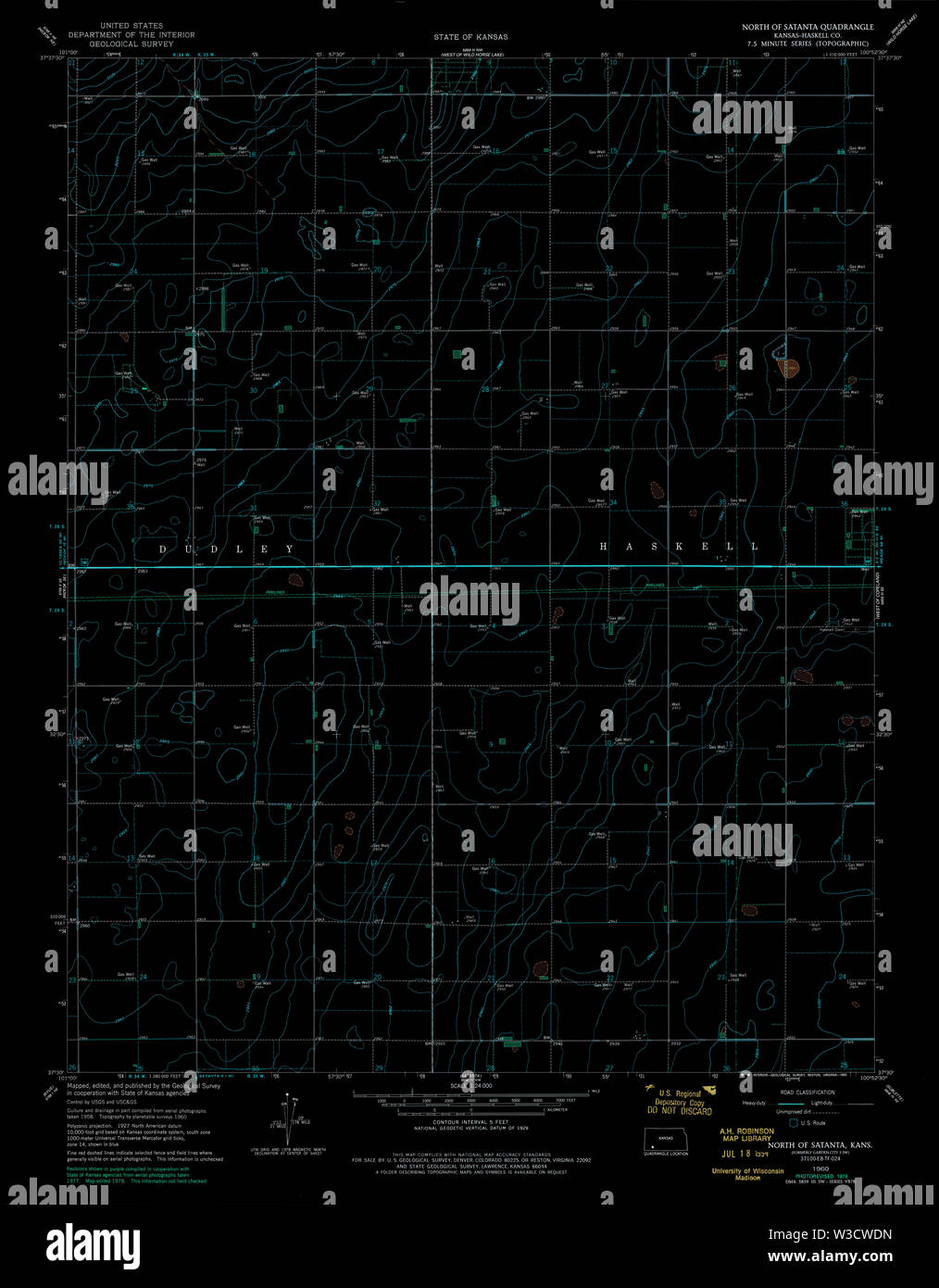 Satanta kansas map hi-res stock photography and images - Alamy