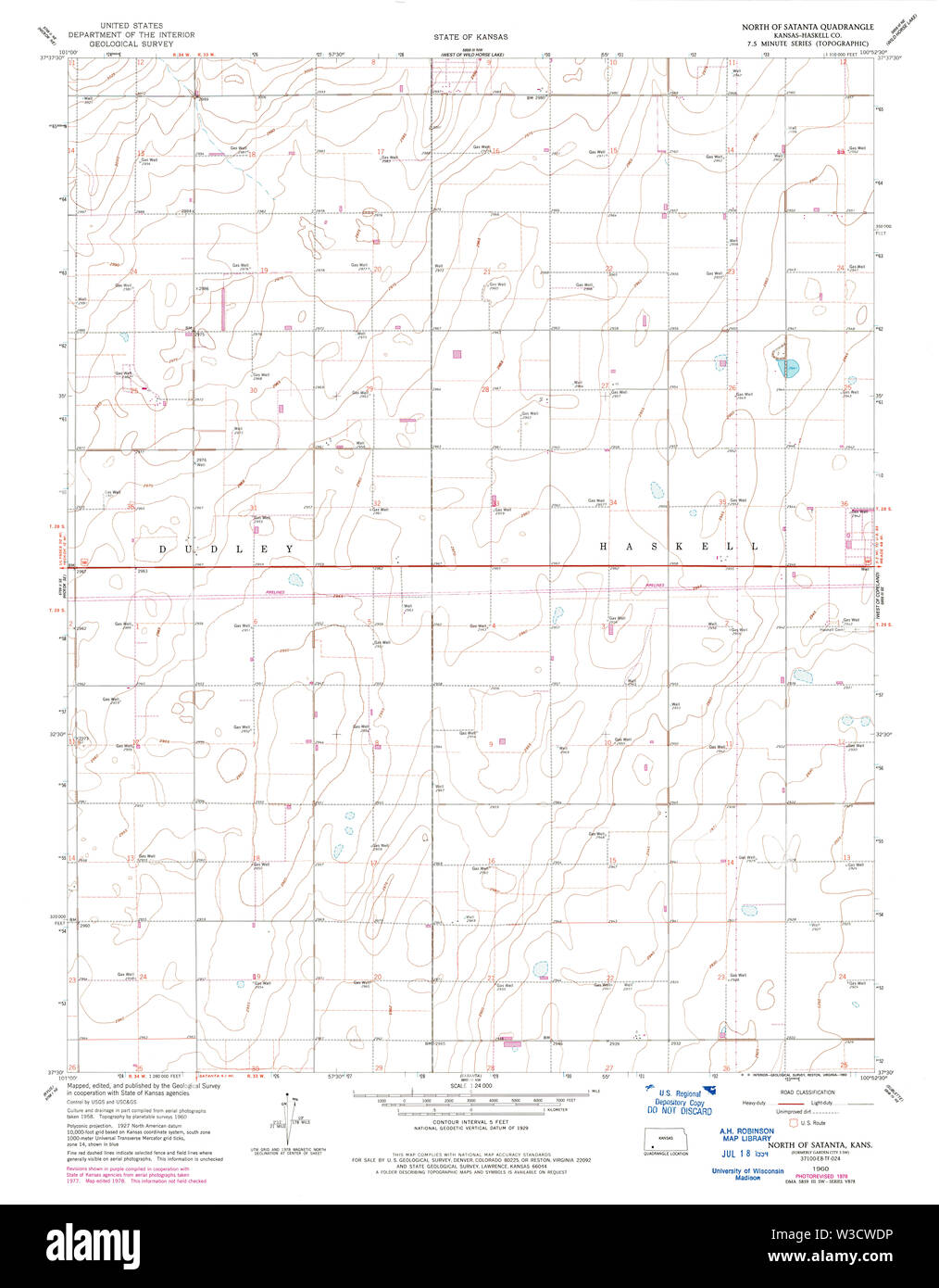 Satanta kansas map hi-res stock photography and images - Alamy